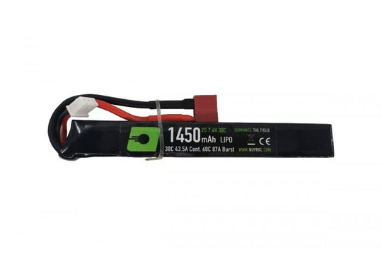 Nuprol 1450MAH 7.4V 30C LIPO Stick Type - DEANS – Modern Combat Sports